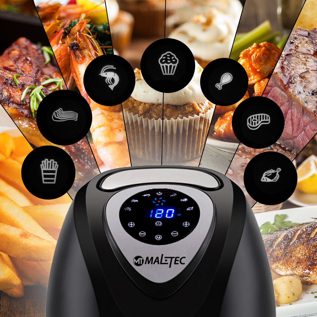 AGD Domowe :: Frytkownica Beztłuszczowa Frytownica AirFryer2500W