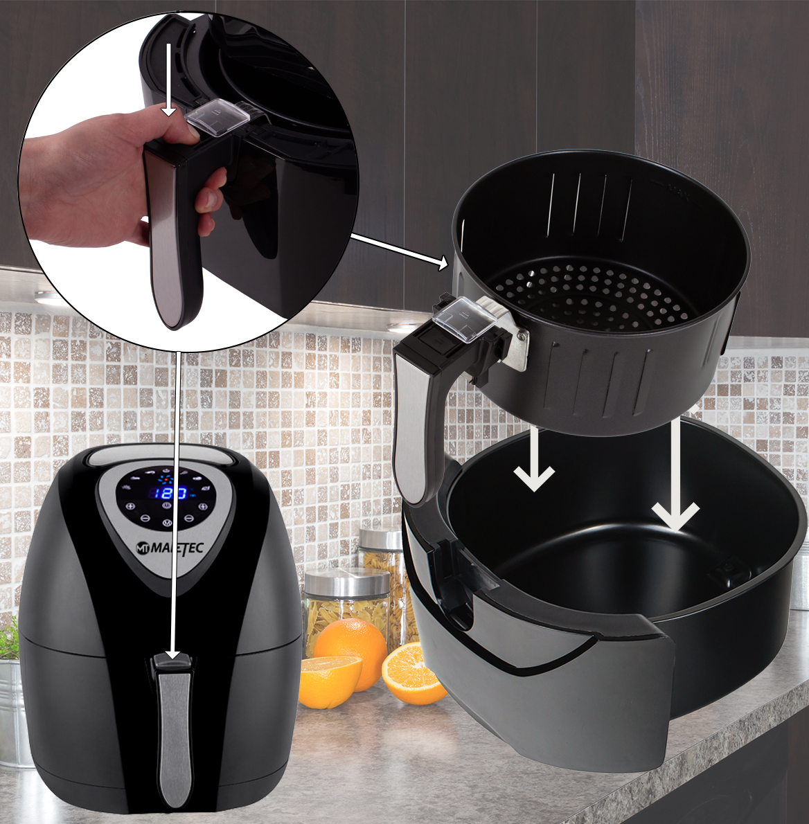 AGD Domowe :: Frytkownica Beztłuszczowa Frytownica AirFryer2500W
