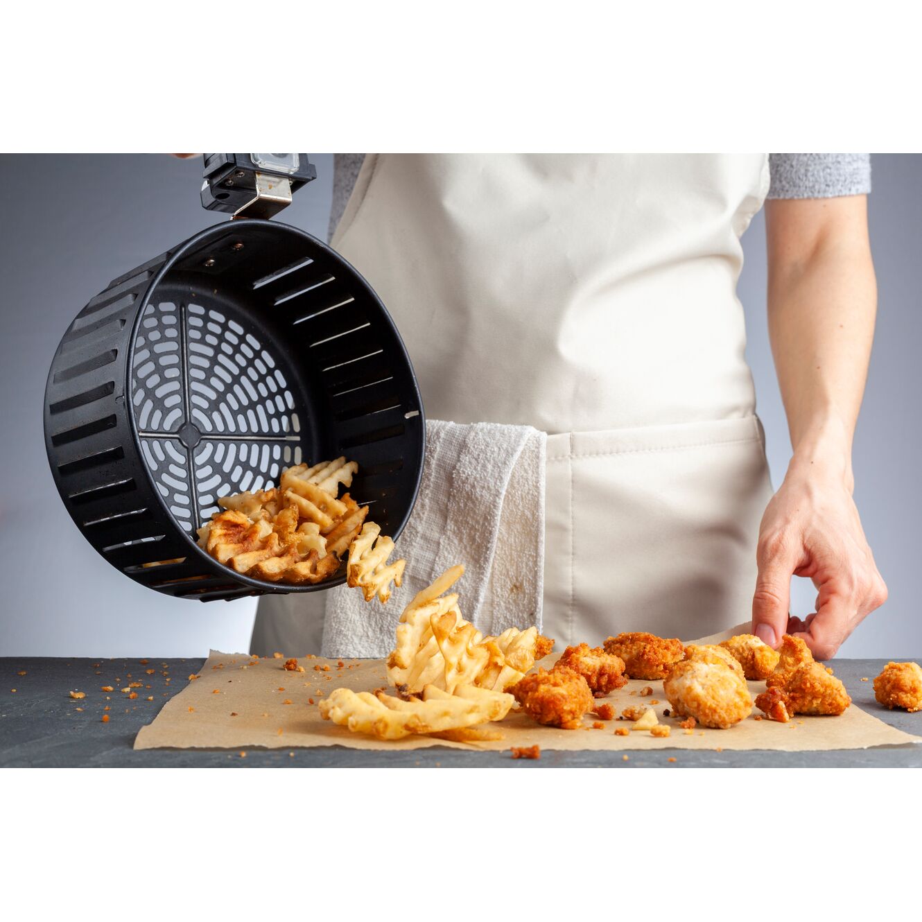 AGD Domowe :: Frytkownica Beztłuszczowa Frytownica AirFryer 8l